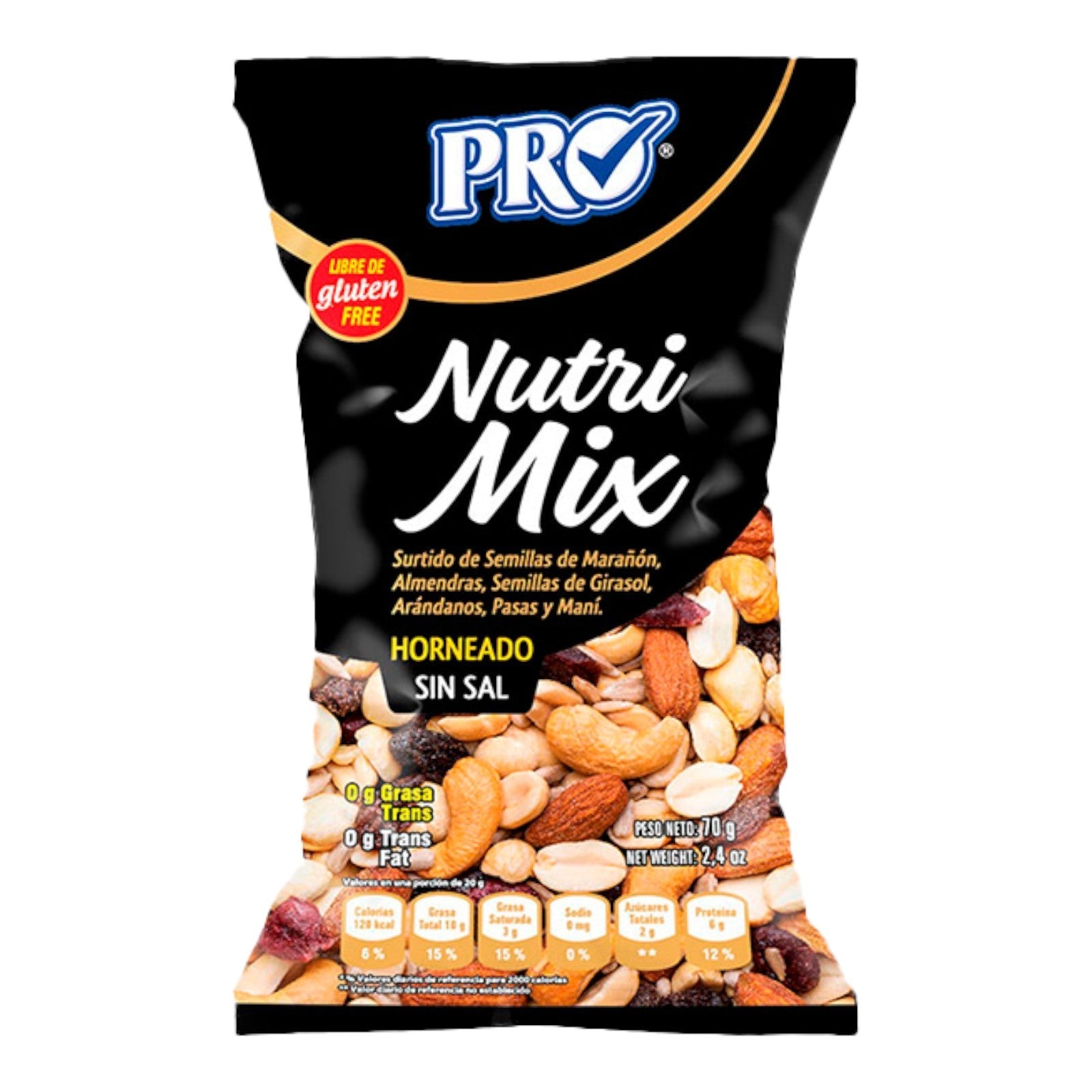 SEMILLAS NUTRI MIX 70 GR PRO SNACKS– Super Barú Online