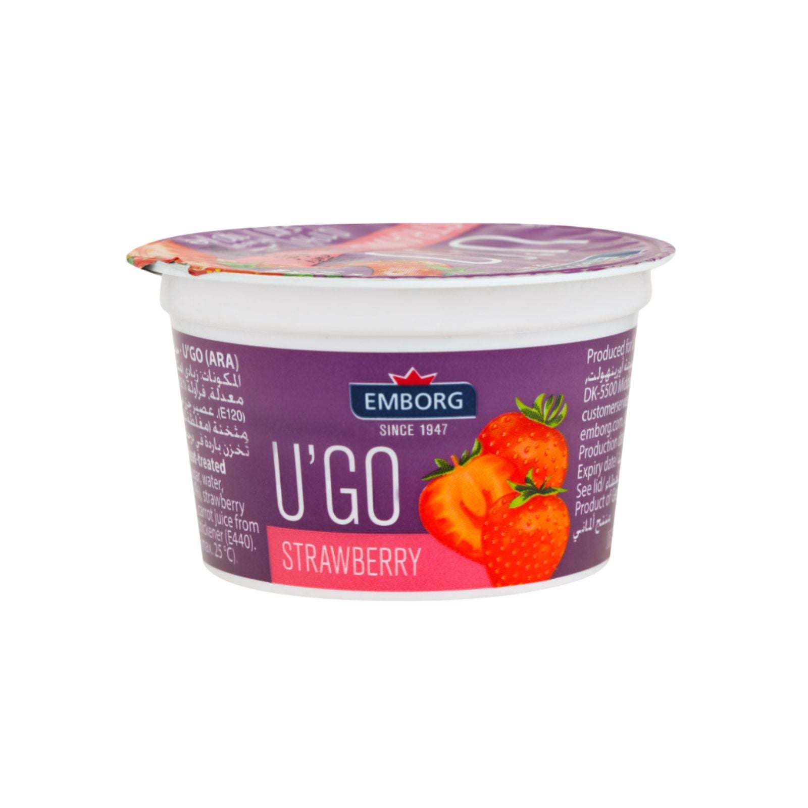 YOGURT U'GO STRAWBERRY 100 GR EMBORG– Super Barú Online
