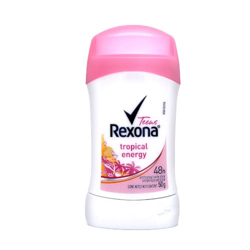 DESODORANTE EN BARRA TEEN TROPICAL ENERGY 50 GR REXONA– Super Barú Online