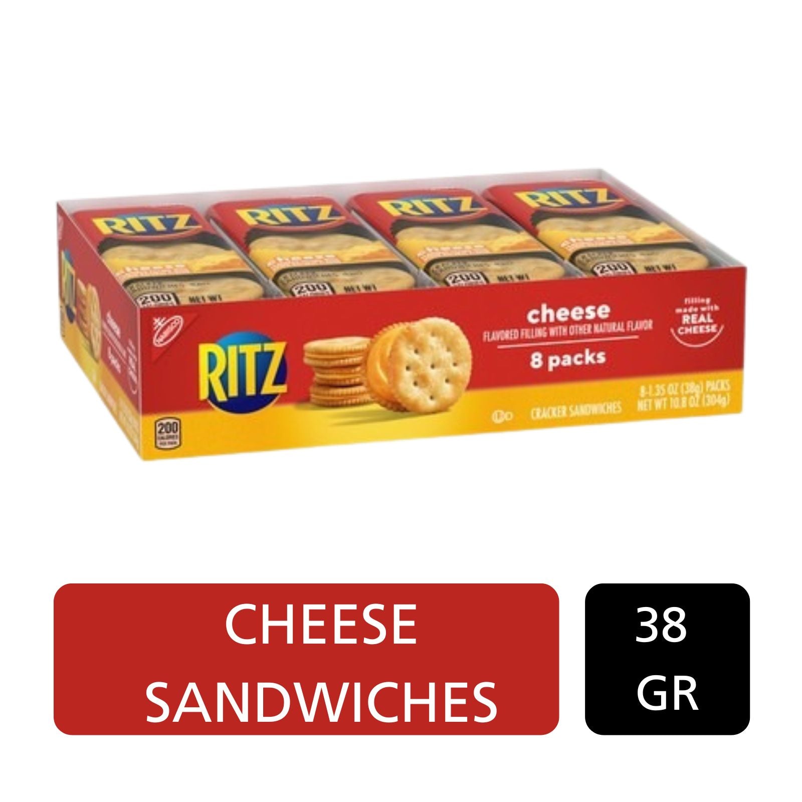 RITZ CRACKERS CHEESE SANDWICHES 8 UN NABISCO– Super Barú Online