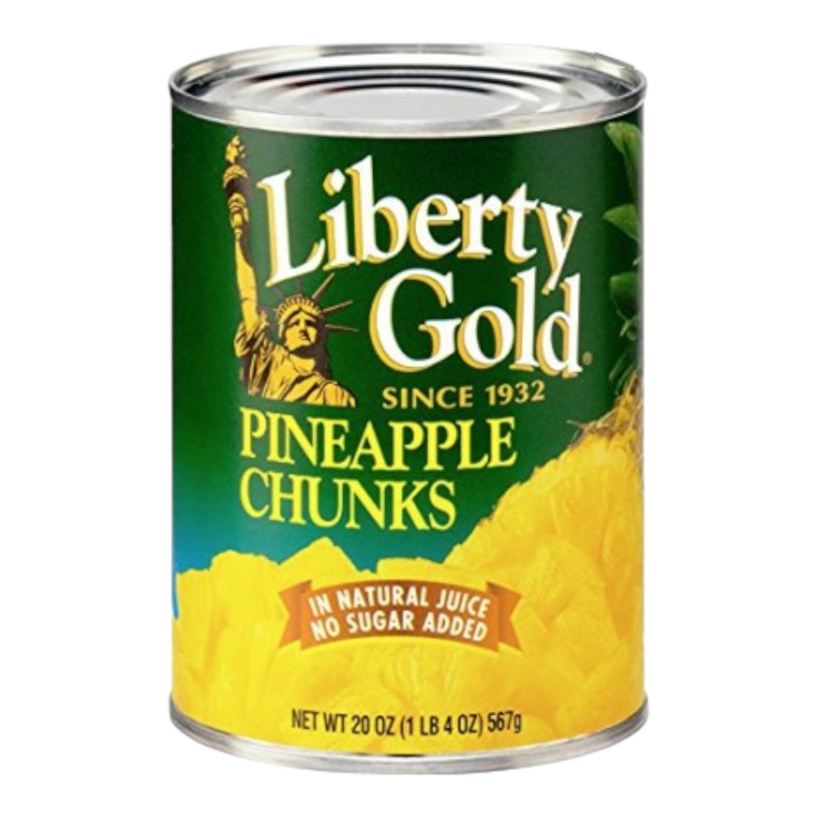 PINA REBANADAS 20 OZ LIBERTY GOLD– Super Barú Online