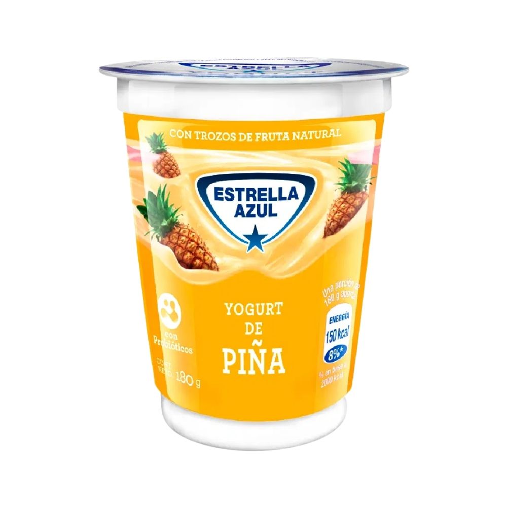 YOGURT DE PIÑA 180 GR ESTRELLA AZUL– Super Barú Online