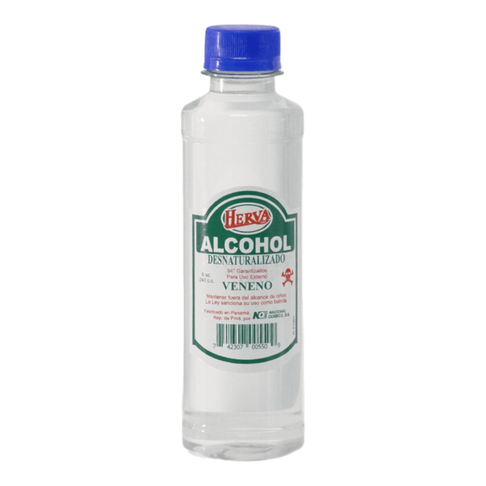 ALCOHOL 95 BOTELLA 8OZ HERVA– Super Barú Online