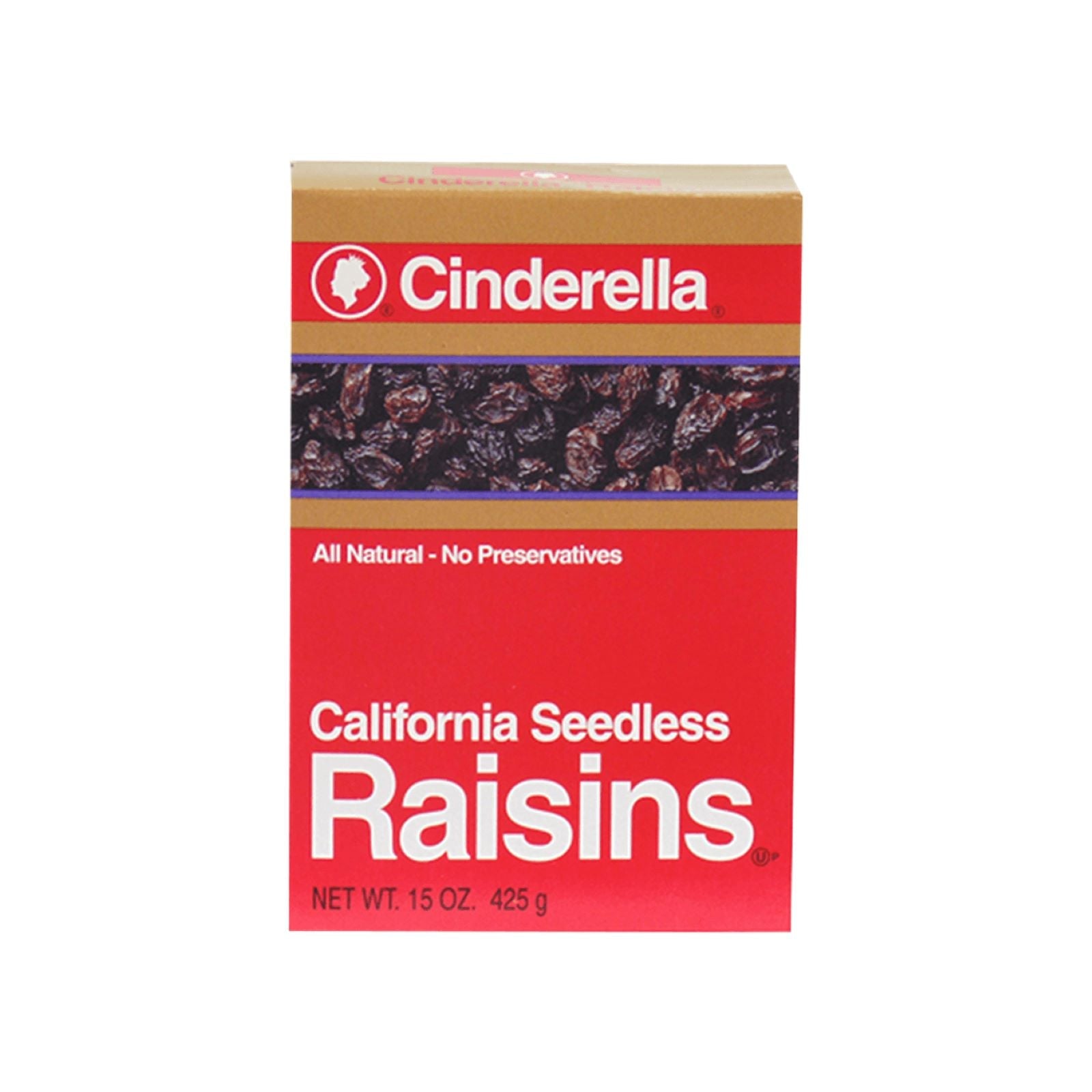RAISINS NATURAL 15 OZ CINDERELLA– Super Barú Online