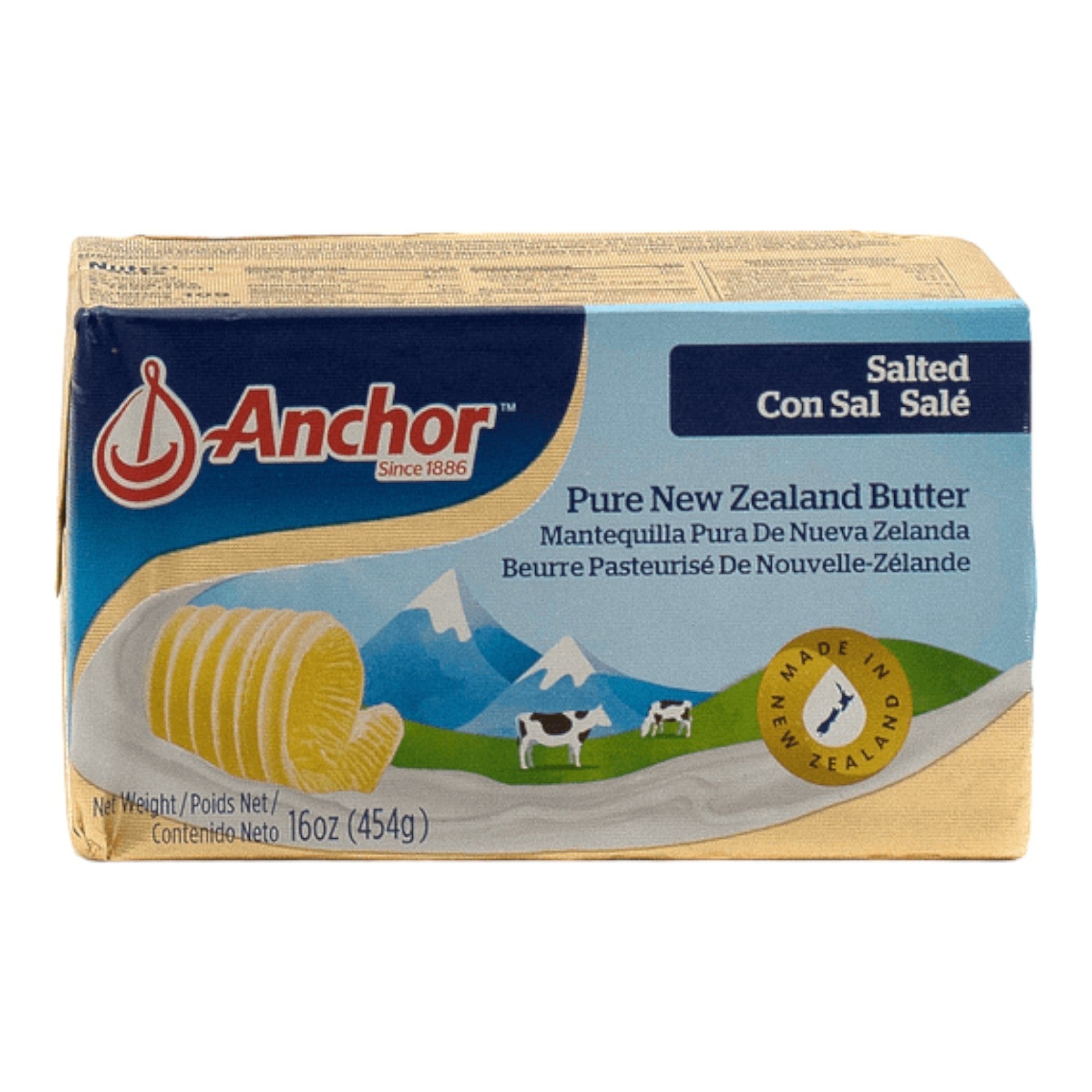 MANTEQUILLA CON SAL 454 GR ANCHOR– Super Barú Online