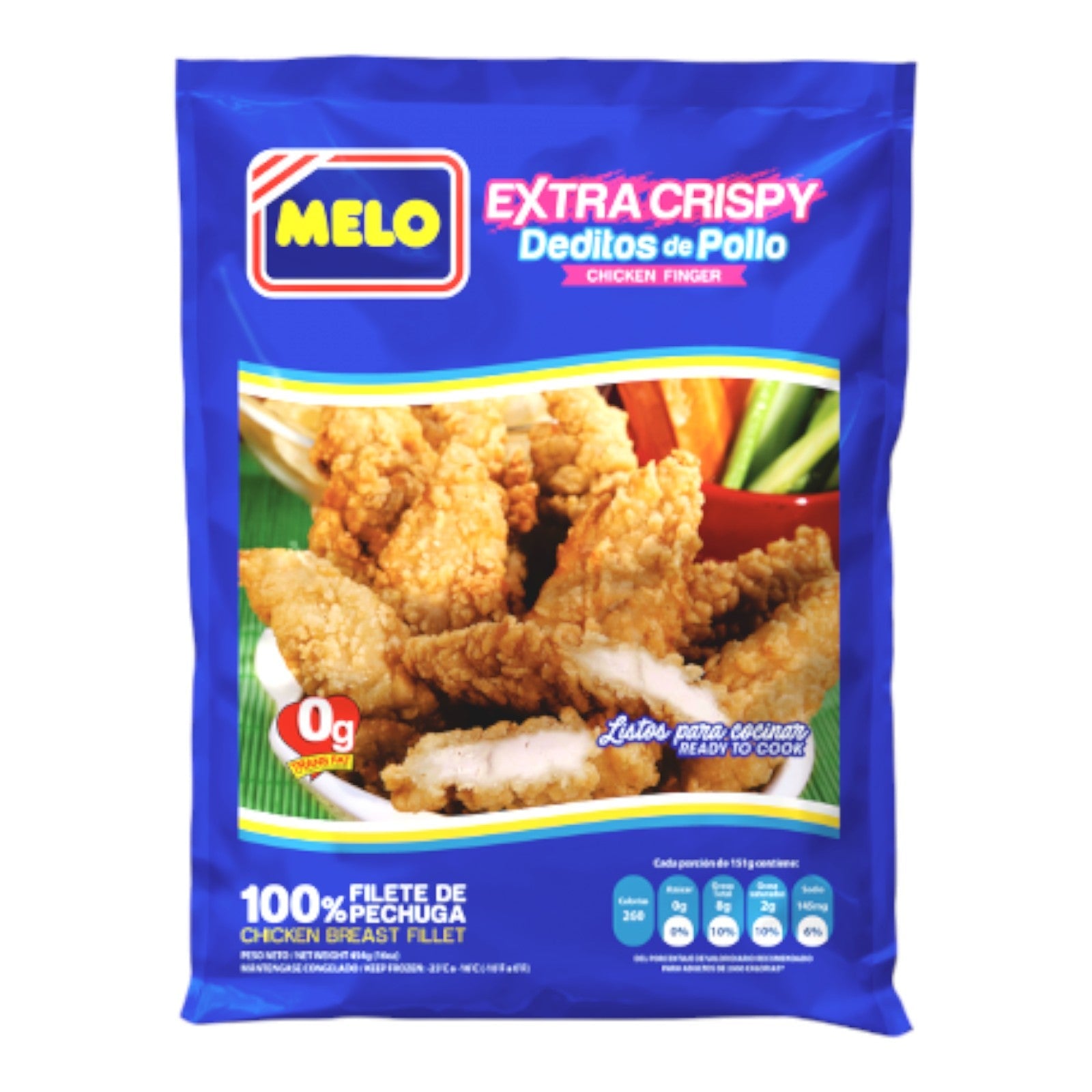 DEDITOS POLLO EXTRA CRISPY MELO– Super Barú Online