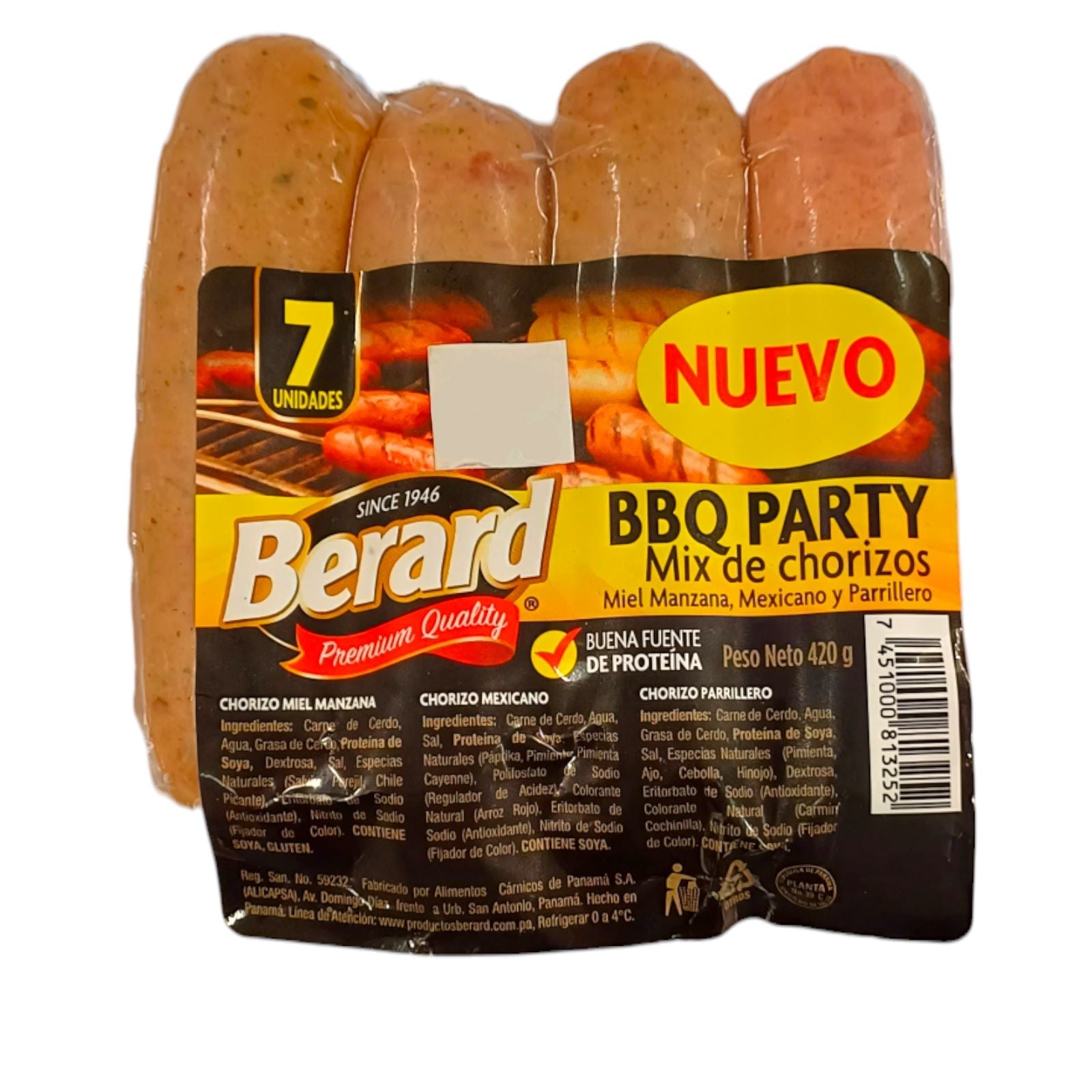 CHORIZOS BBQ PARTY MIX 420 GR BERARD– Super Barú Online