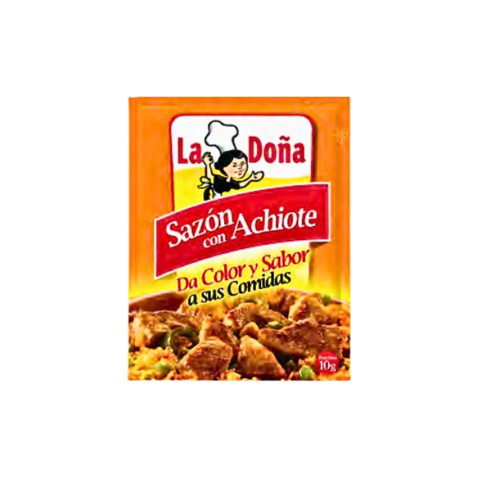 SAZONADOR CON ACHIOTE COLOR Y SABOR 5 UNI LA DOÑA– Super Barú Online