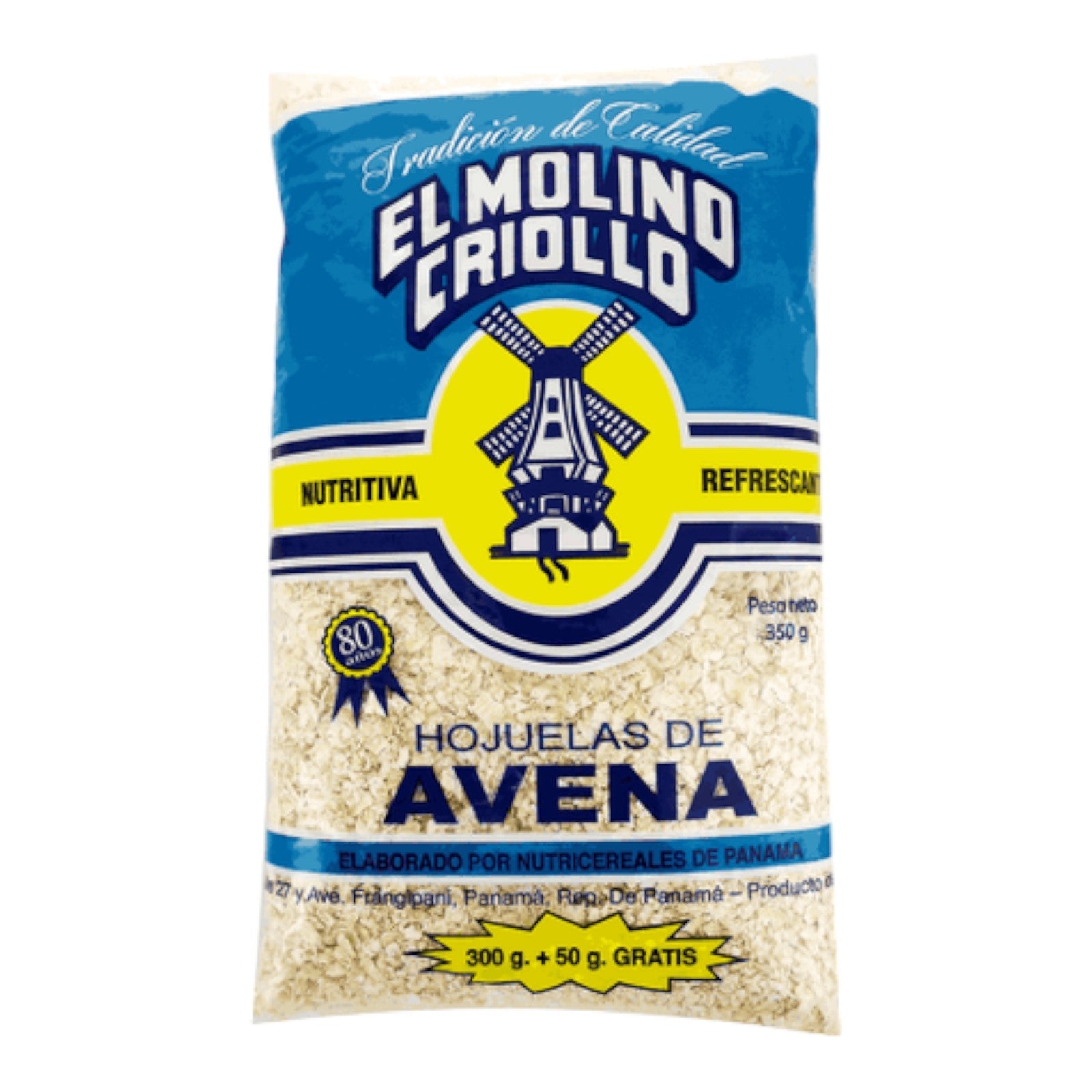 AVENA EN HOJUELAS 350 GR MOLINO CRIOLLO– Super Barú Online