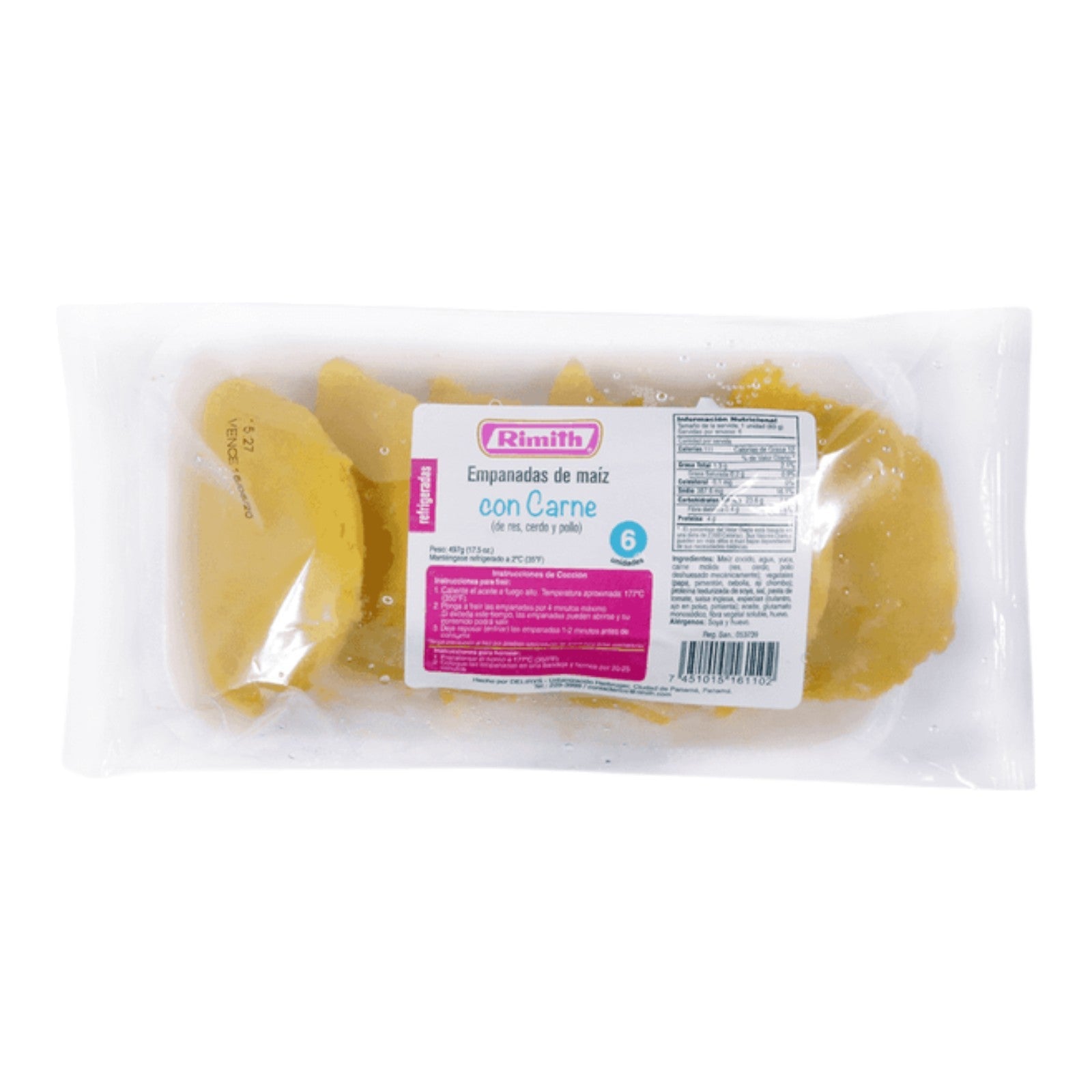 EMPANADA DE MAIZ CON CARNE 6 UN 17.5 OZ RIMITH– Super Barú Online