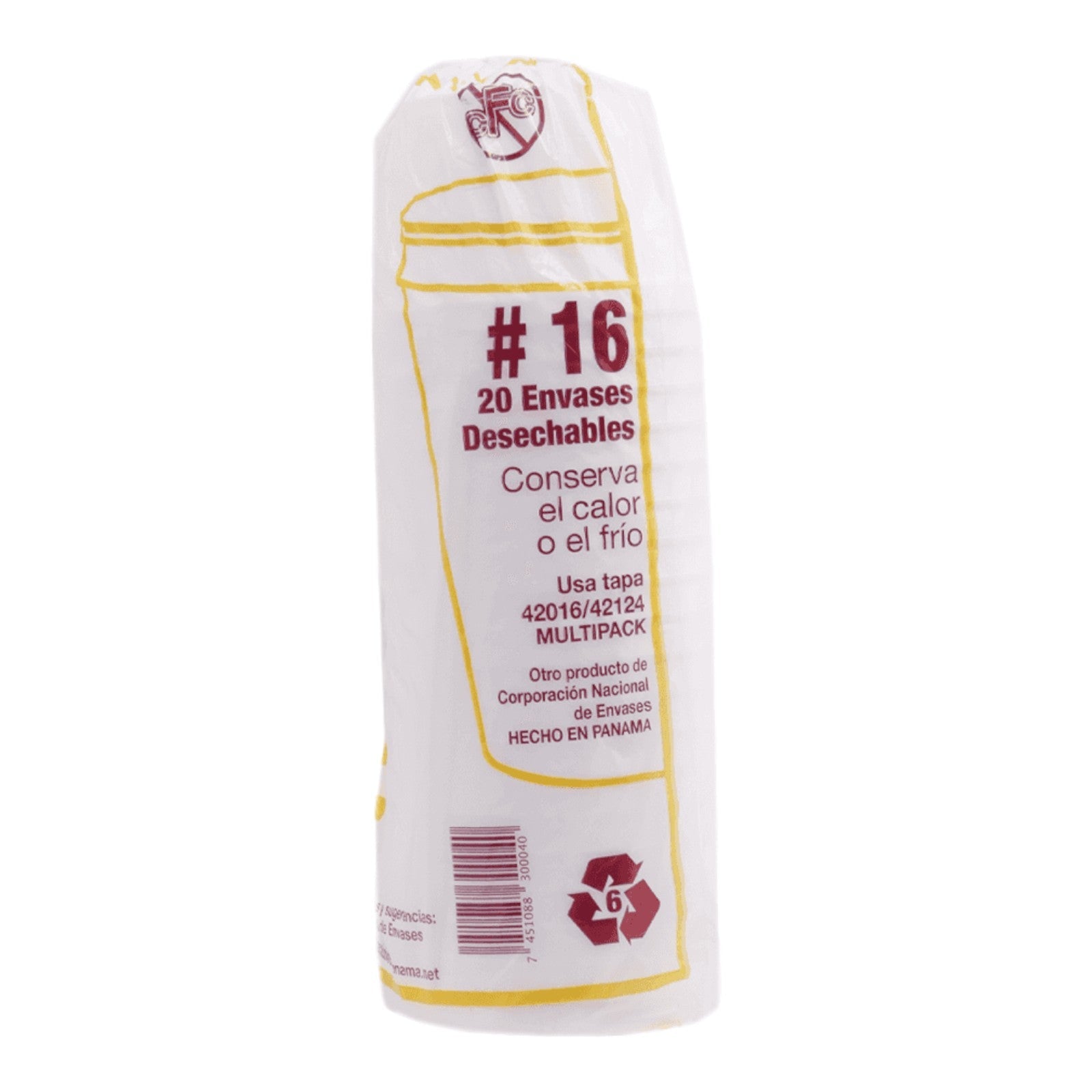 ENVASES FOAM 16 OZ MULTIPACK– Super Barú Online