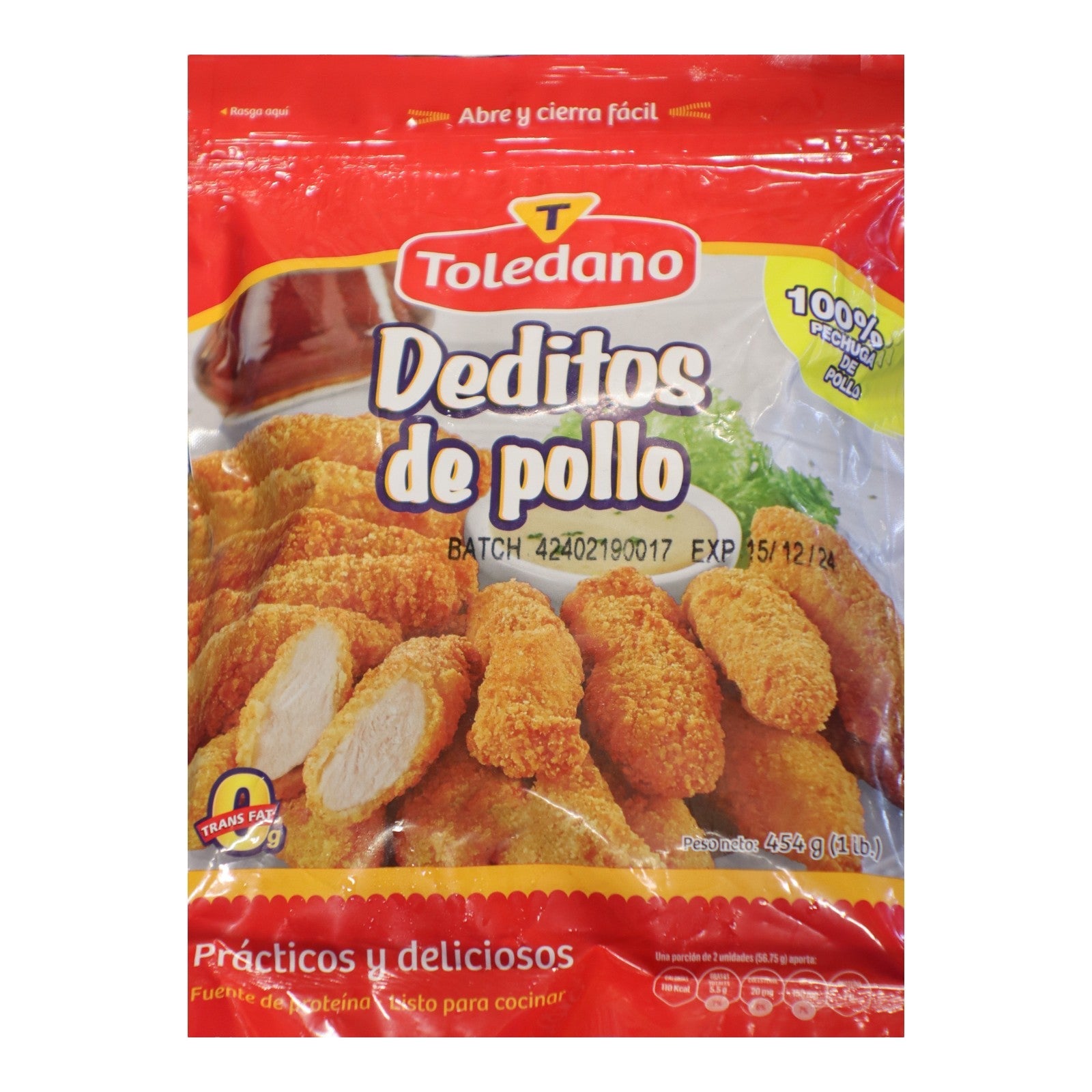 DEDITOS DE POLLO 1 LB TOLEDANO– Super Barú Online