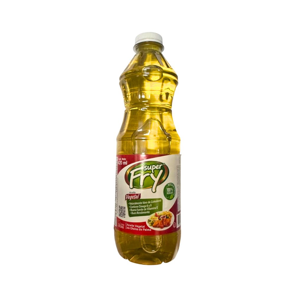 ACEITE 100% VEGETAL 420 ML SUPER FRY– Super Barú Online