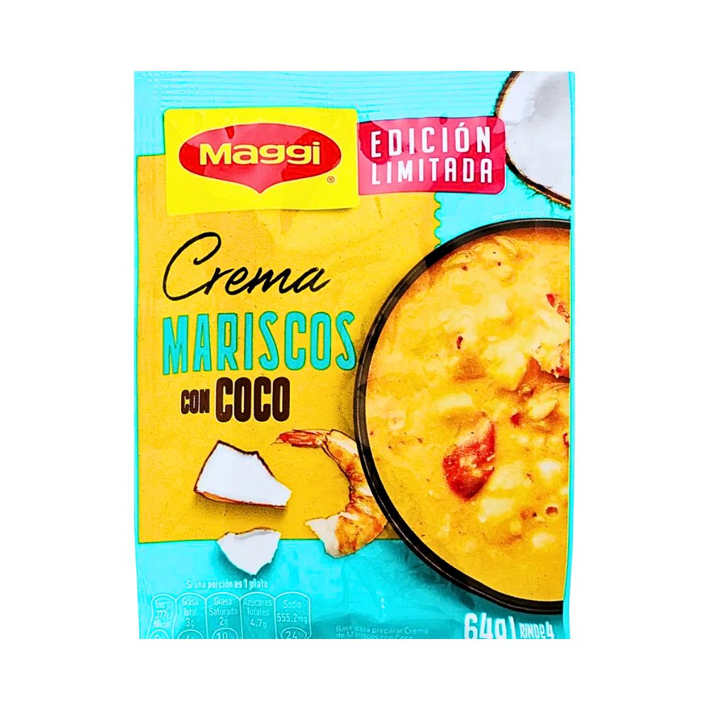 CREMA MARISCOS CON COCO 64 GR MAGGI– Super Barú Online