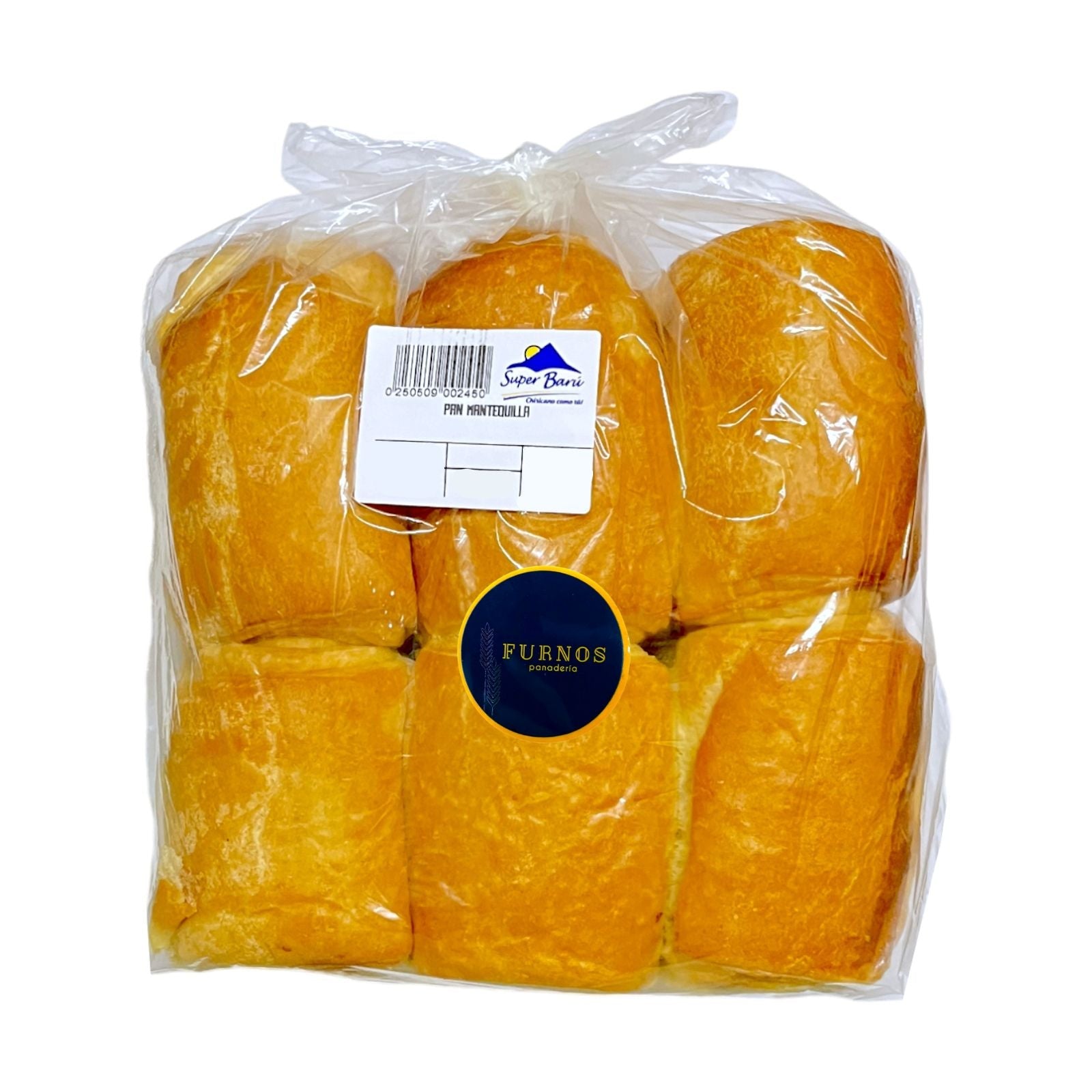 PAN ROLLO MANTEQUILLA EMPACADO POR KG FURNOS– Super Barú Online